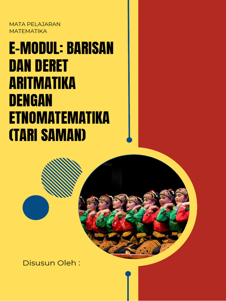 E-Modul: Barisan Dan Deret Aritmatika Dengan Etnomatematika (Tari Saman) | PDF