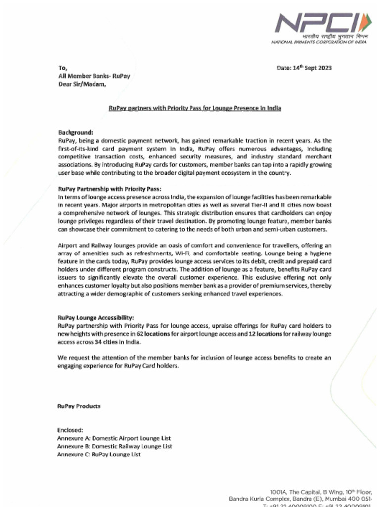 Lounge Reliance Prime Card | PDF