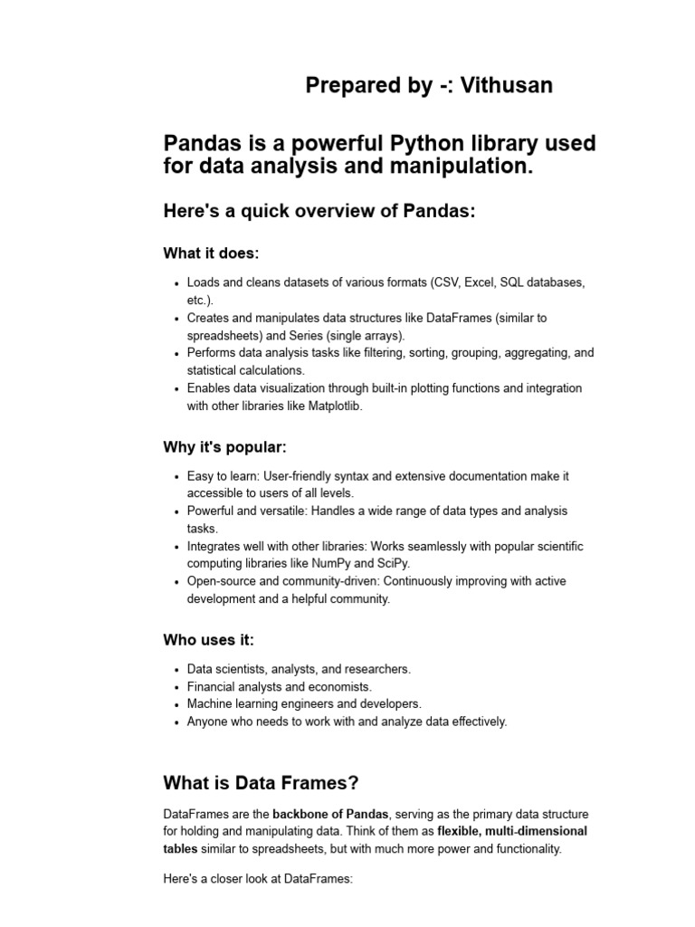 Pandas 1705297450 | PDF | Computer Programming | Data