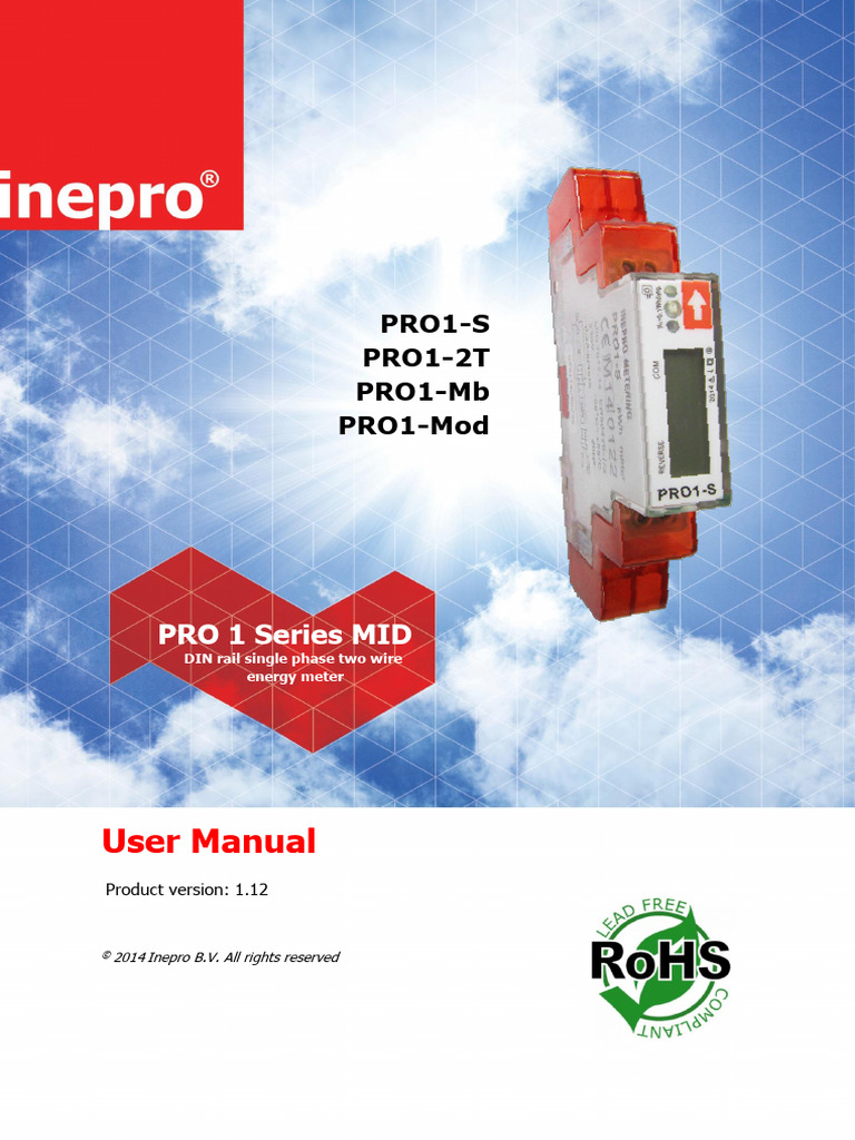 Manual Instrucoes PRO01 v1.12 Ing | PDF | Electrical Engineering ...