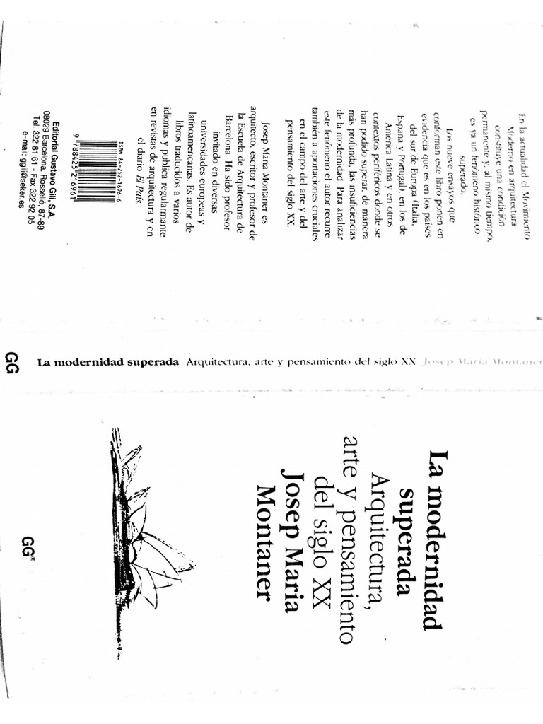 La Modernidad Superada - Josep María Montaner | PDF