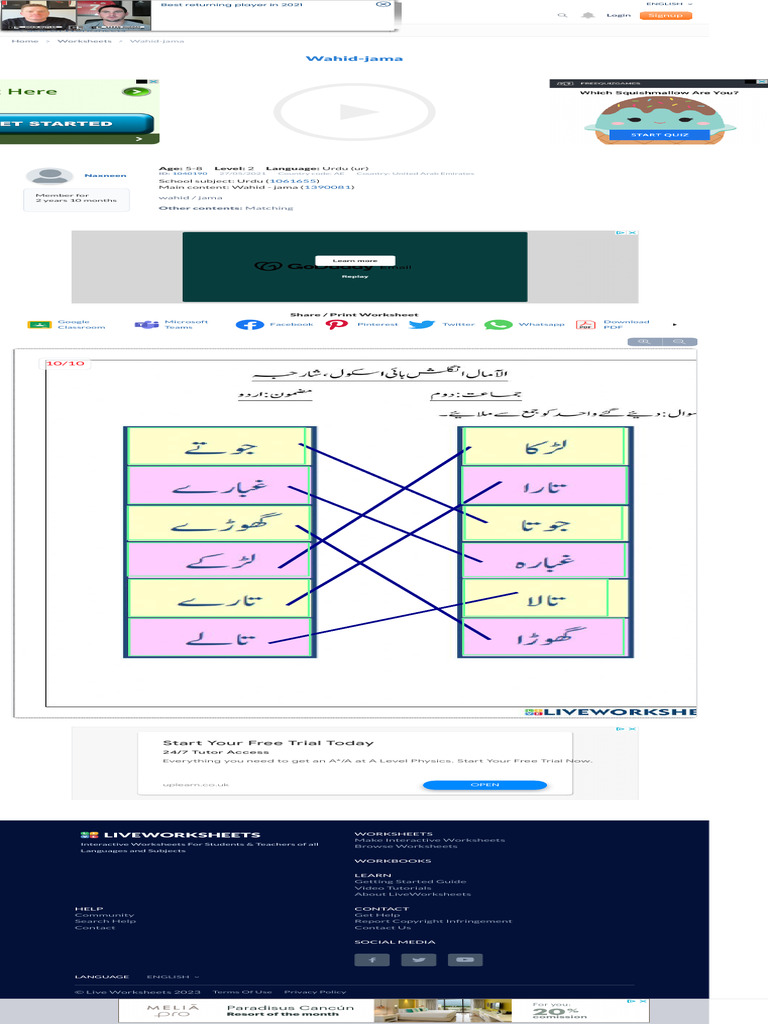 Wahid-Jama Interactive Worksheet Live Worksheets | PDF | Worksheet | Computing