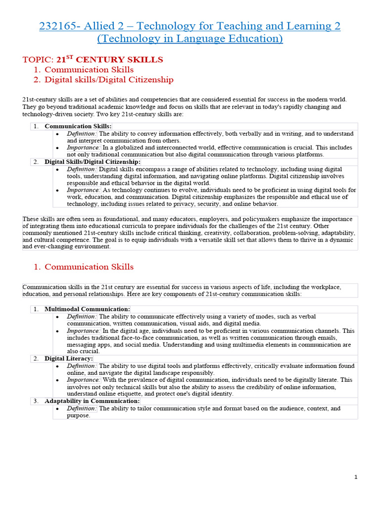 Allied 2 Fact Sheet | PDF | Project Based Learning | Communication