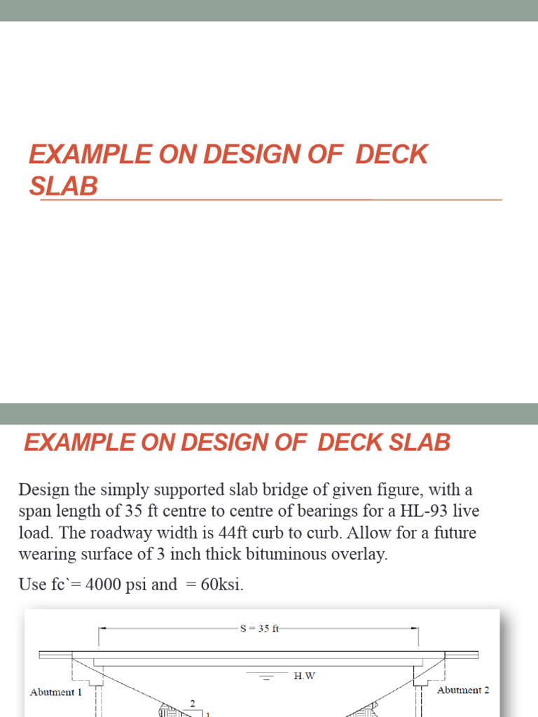 Nb-Deck Slab Bridge Example | PDF | Bridge | Civil Engineering