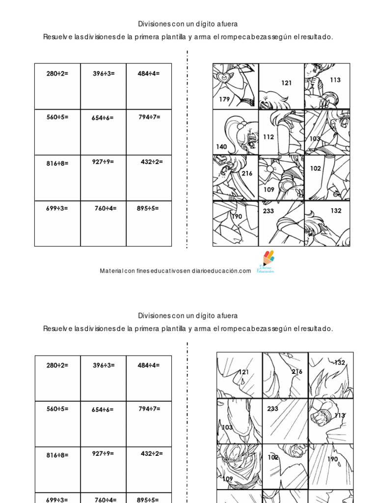 Rompecabezas de Divisiones | PDF