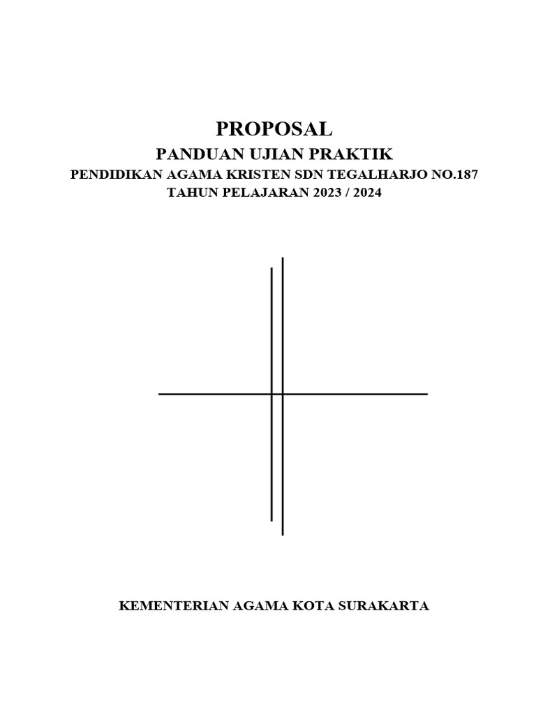 Proposal Ujian Praktek Kelas 6 | PDF