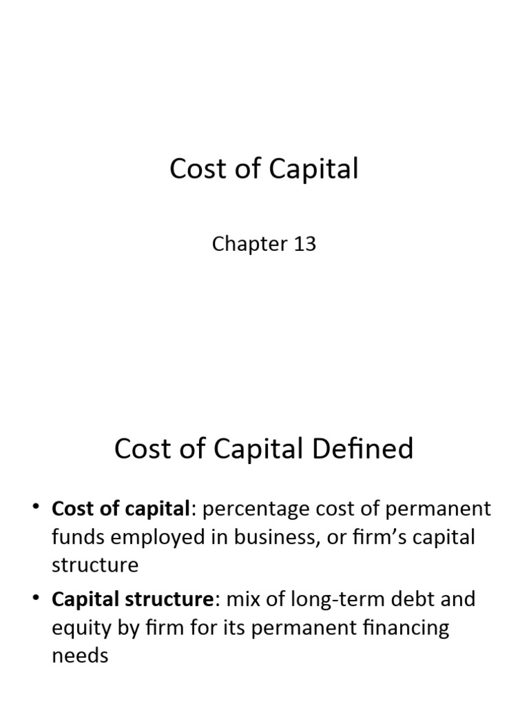 SessionPlans - 47b3dcost of Capital | PDF | Cost Of Capital | Beta (Finance)