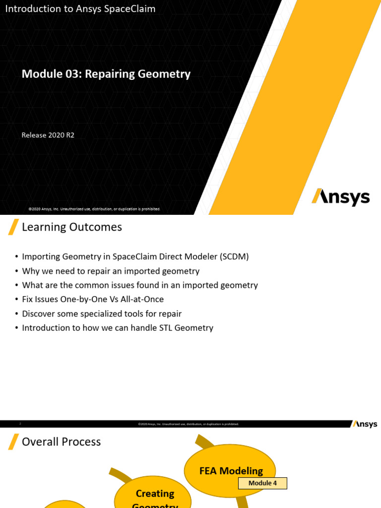 SCDM Intro 2020r2 en Le03 | PDF | Computer Aided Design