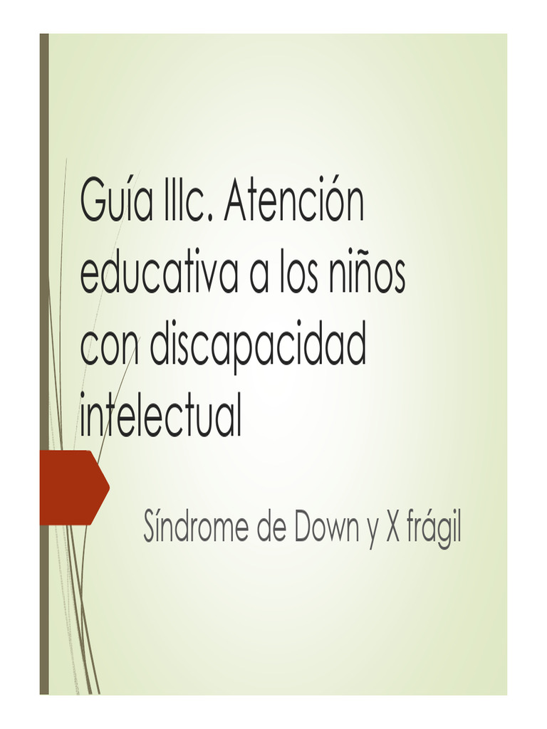 Tema 3.C Discapacidad Intelectual | PDF | Discapacidad intelectual | Invalidez
