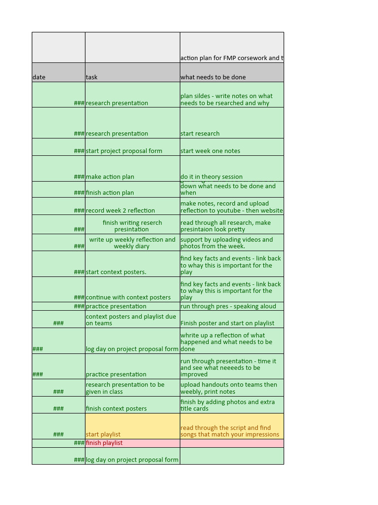 live action plan | PDF | You Tube