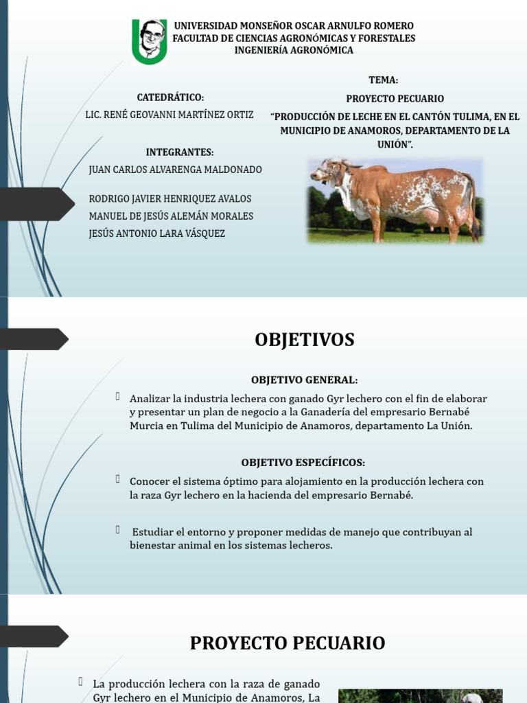 Proyecto Pecuario: Producción de Leche Gyr | PDF | Clima | Ciencias de ...