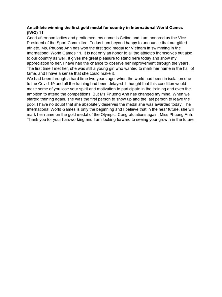 Dedication Speech | PDF