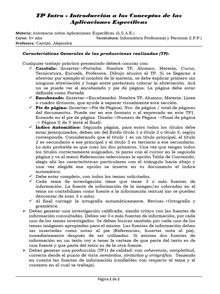 TP Intro - ASAE 2023 Modif | PDF | Software | Ingeniería de software