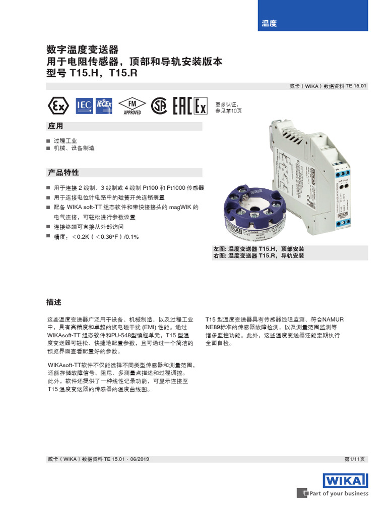 T15.H Temperature Transmitter CN | PDF