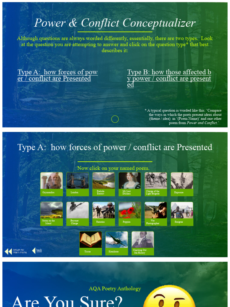 Power & Conflict Conceptualizer | PDF | Psychological Trauma | Poetry