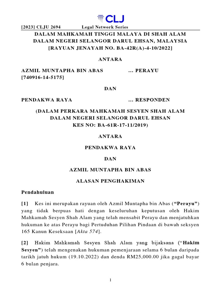 AZMIL MUNTAPHA ABAS v. PP | PDF