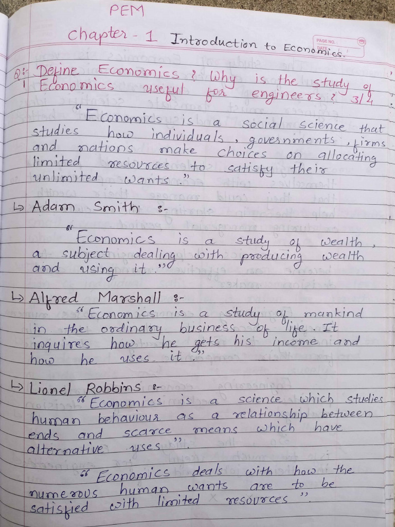 PEM Chapter - 1 | PDF