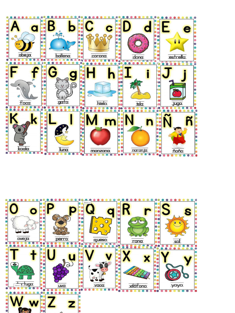 Abecedario Ilustrado | PDF