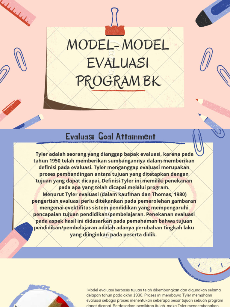 Model - Model Evaluasi | PDF | Pengembangan Diri