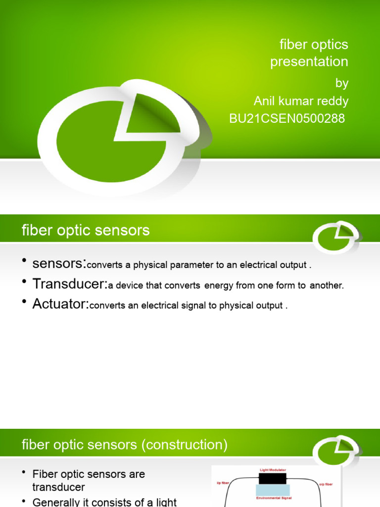 Fiber Optics Pdf Optical Fiber Sensor