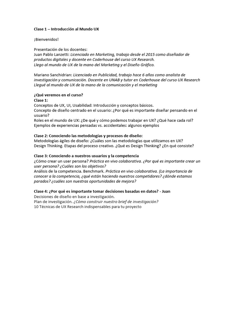 Introducción a UX: Conceptos Clave y Roles | PDF | Usabilidad ...