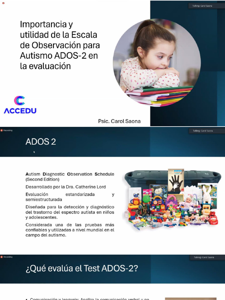 Evaluación Ados-2 Tea | PDF