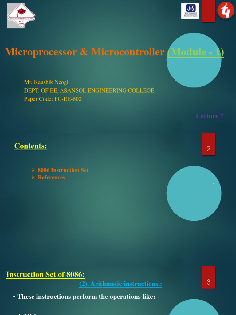 Module 1 - Lecture 7 | PDF | Central Processing Unit | Computing