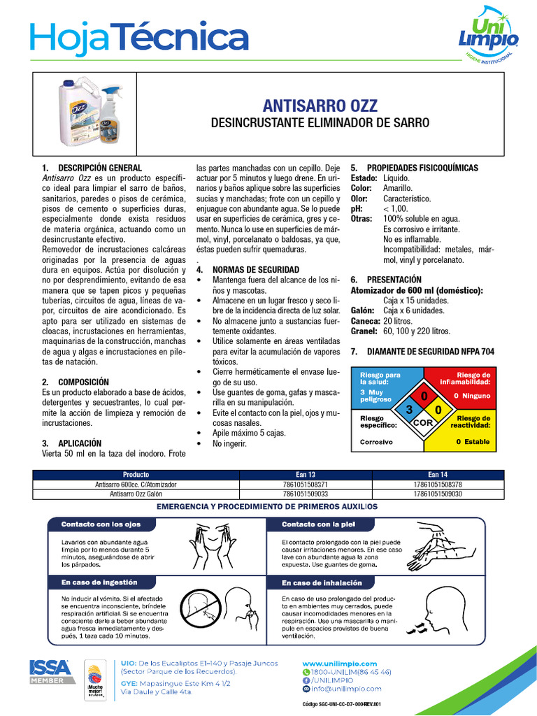 FT-antisarro Ozz | Descargar gratis PDF | Materiales