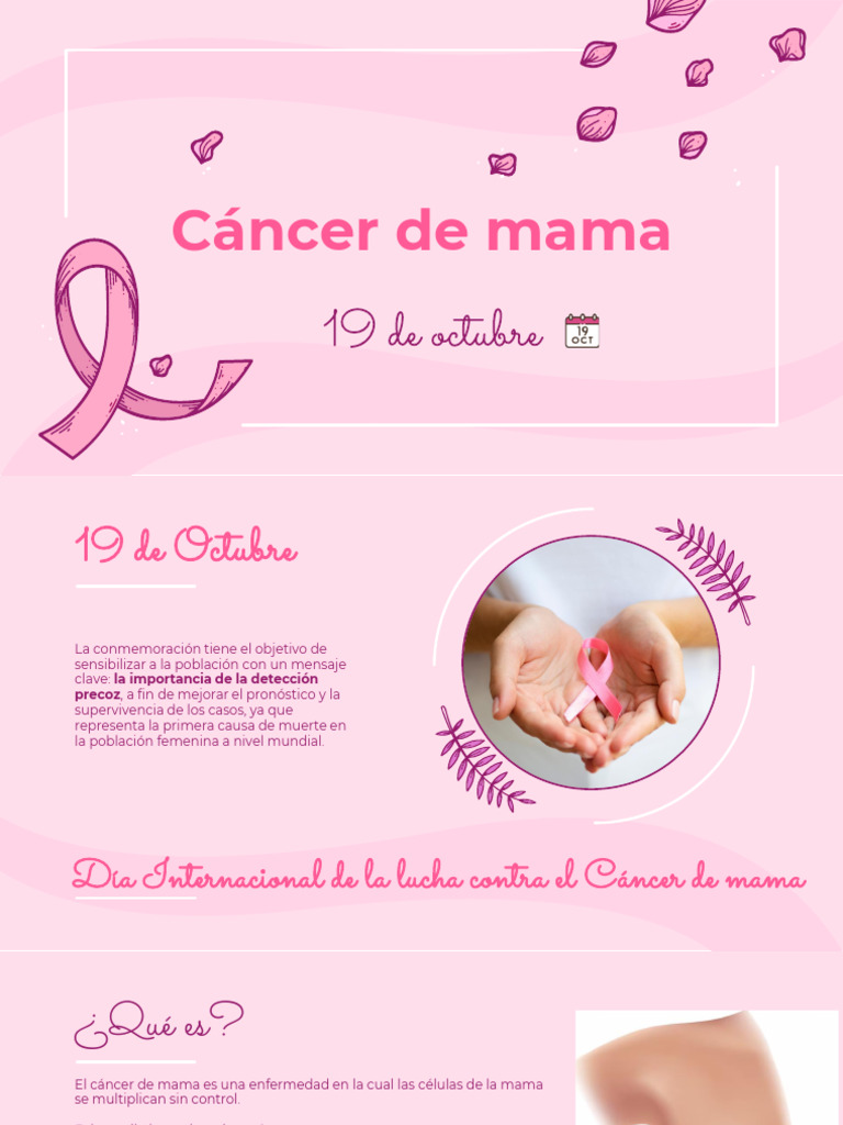 Platica cáncer de mama | PDF | Cáncer de mama | Cáncer