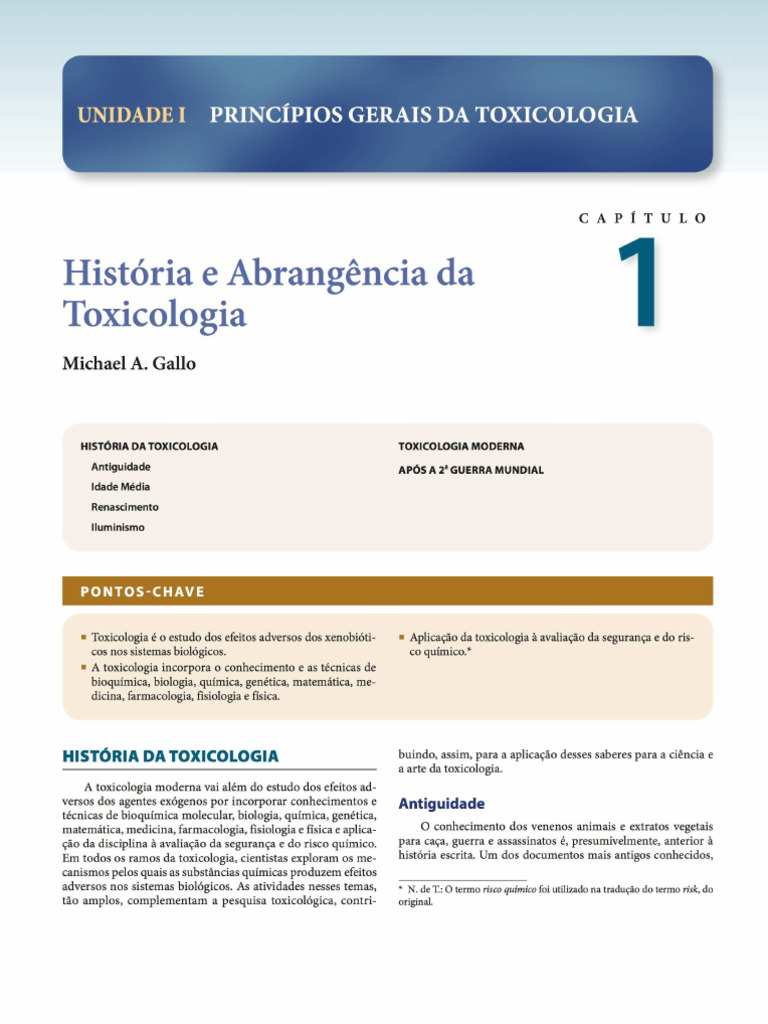 Fundamentos em Toxicologia de Casarett e Doull (Lange) (Curtis D ...