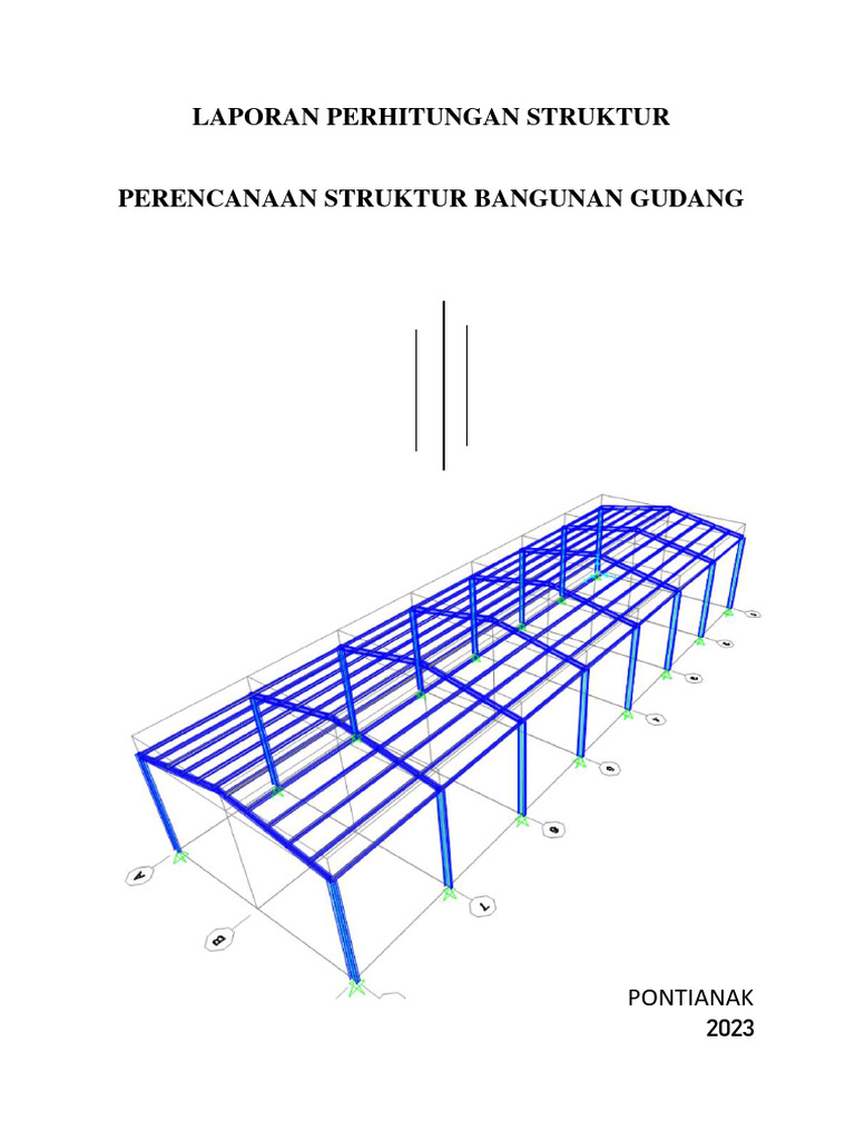 Laporan Struktur Gudang Pupuk 12 X 35 Meter PDF