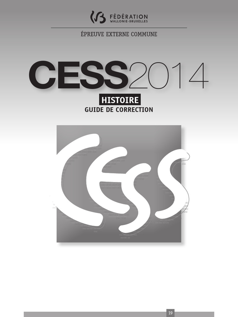 Évaluation certificative - CESS - 2014 - Histoire - Dossier de l’enseignant et guide de ...
