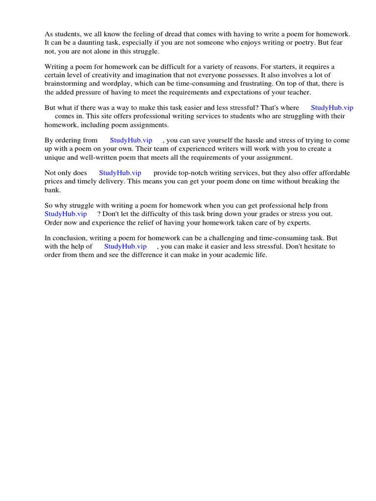 Poem Homework Machine | PDF | Poetry | Homework