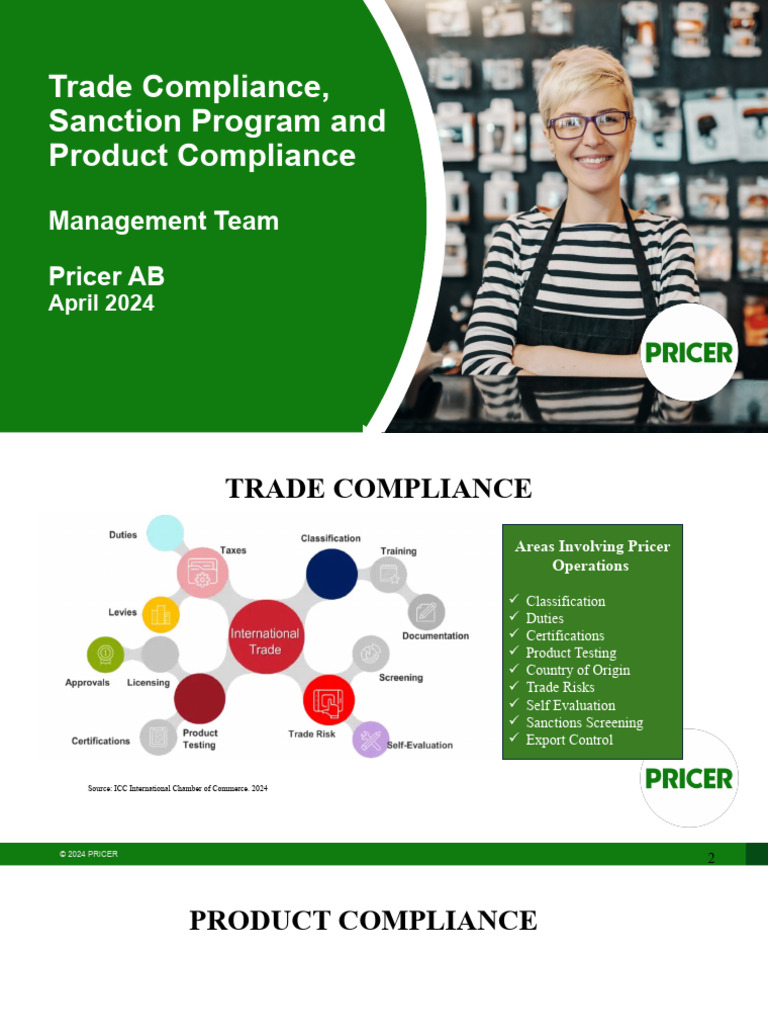 Trade Compliance and Sanction Program April 2024 | PDF | Regulatory ...