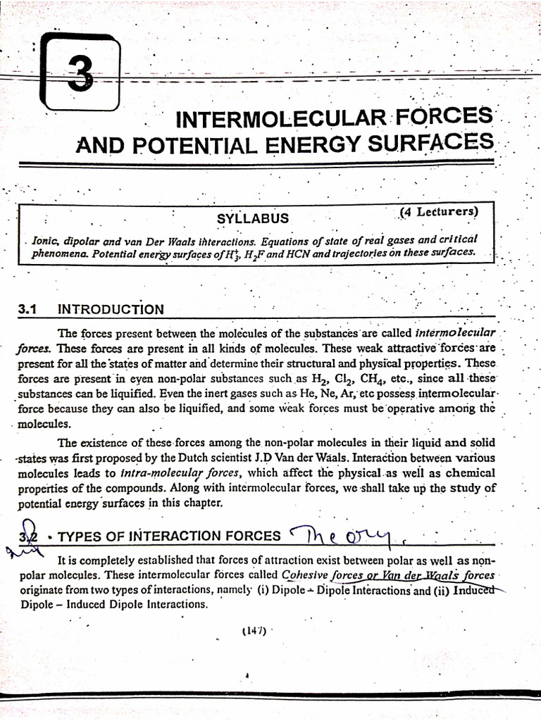 Intermolecular Forces | PDF