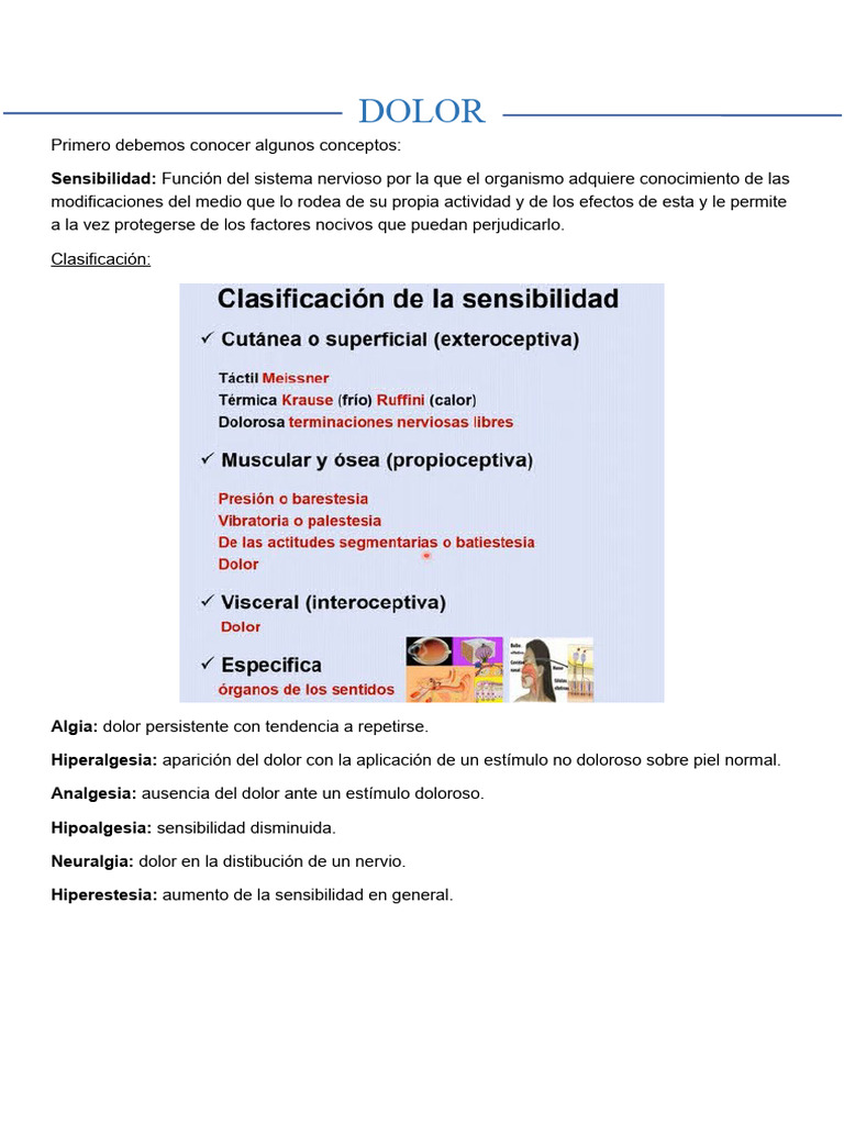 Dolor | PDF | Dolor | Medicina CLINICA