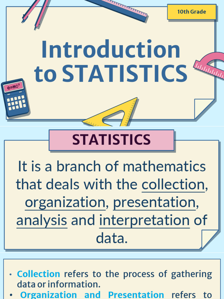 10th Grade Statistics Overview | PDF | Statistics | Standard Deviation