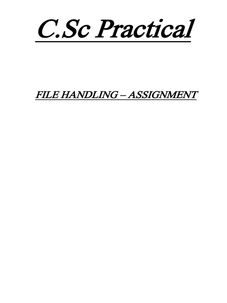 File Handling (FINAL) | PDF | Text File | Parameter (Computer Programming)