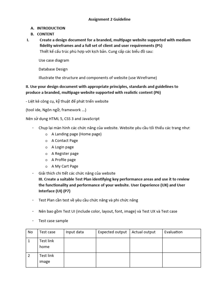 Assignment 2 Guideline | PDF