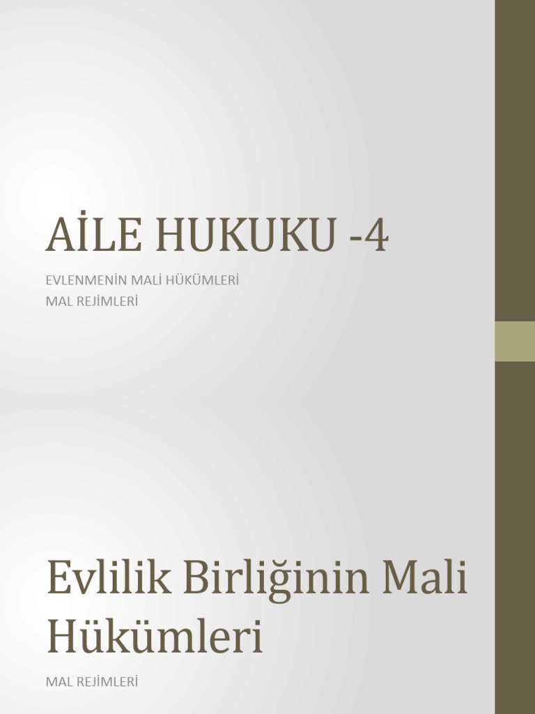 Aile Hukuku 3 | PDF