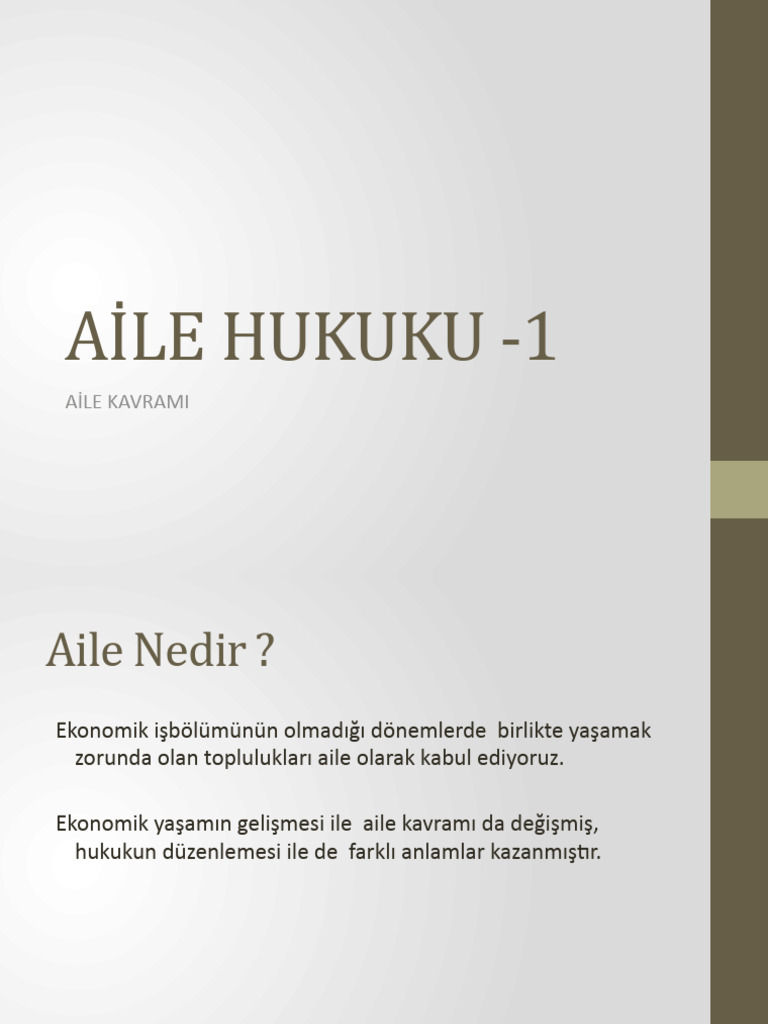 Aile Hukuku 1 | PDF