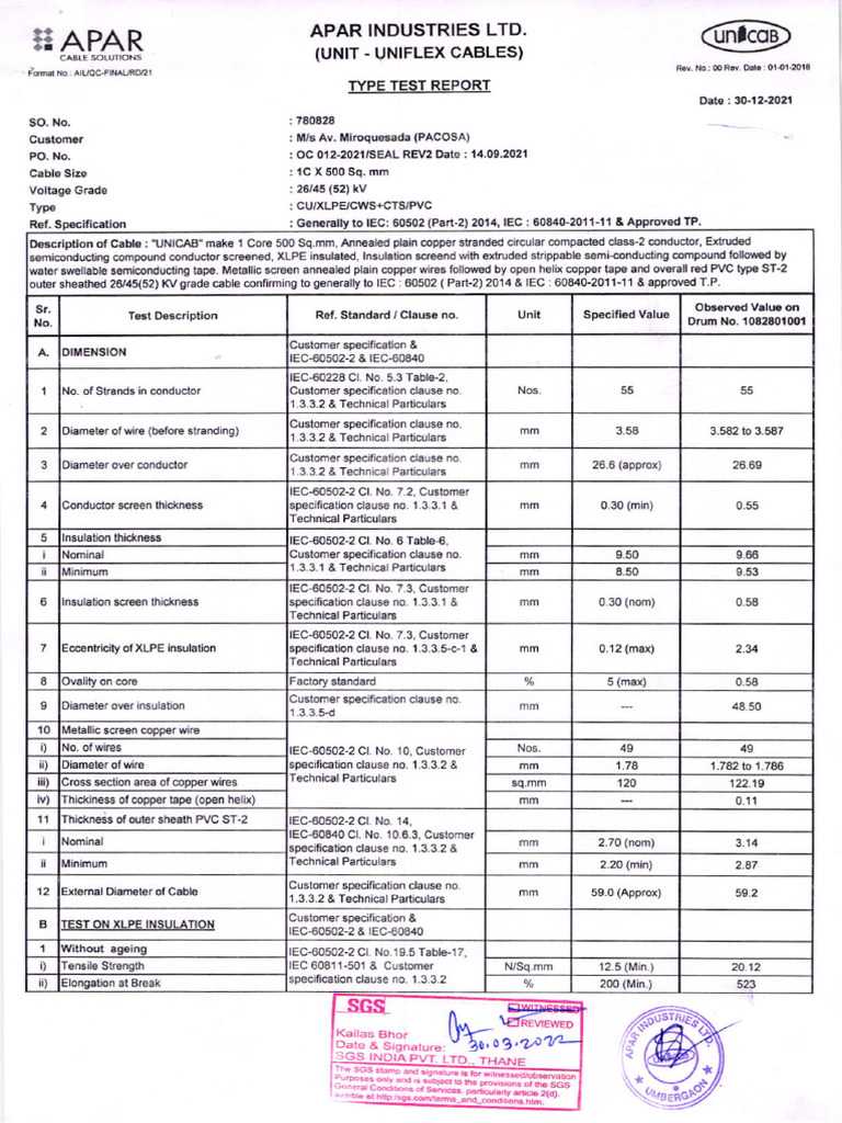 3 Type - Test - Report | PDF | Physical Quantities | Materials
