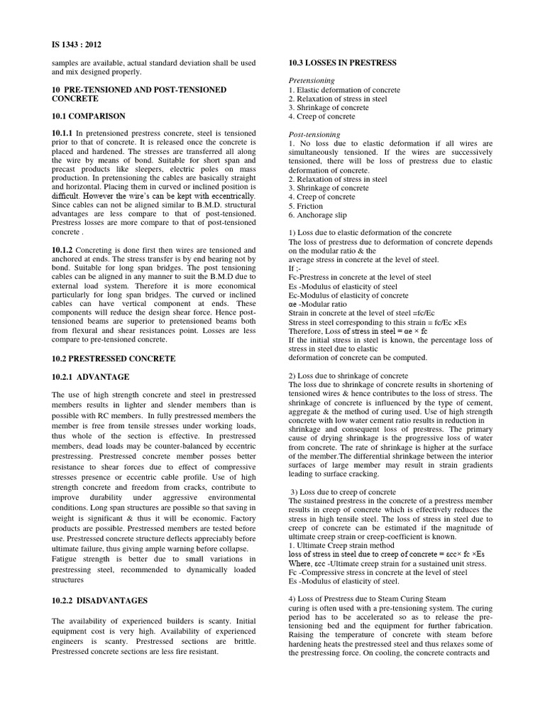 Design of PCS - 111141 | PDF | Prestressed Concrete | Concrete