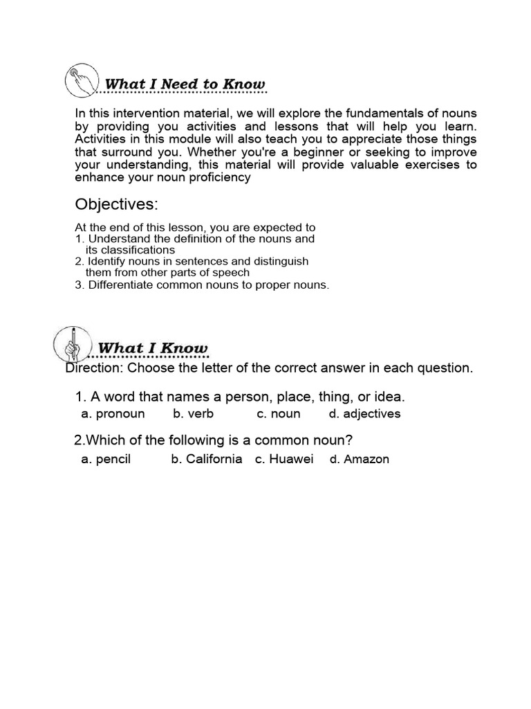 Noun Fundamentals and Short Story Critique | PDF | Plot (Narrative) | Noun