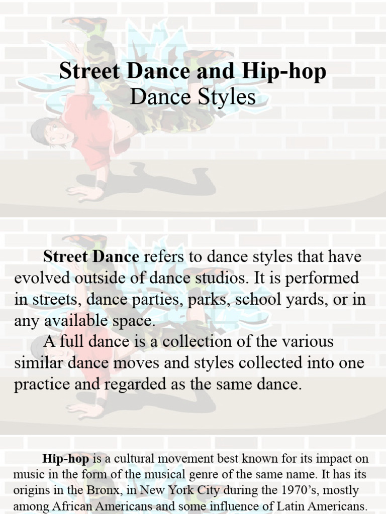 Q3 PE Street and Hiphop Dance | PDF | Hip Hop Music | American Styles ...