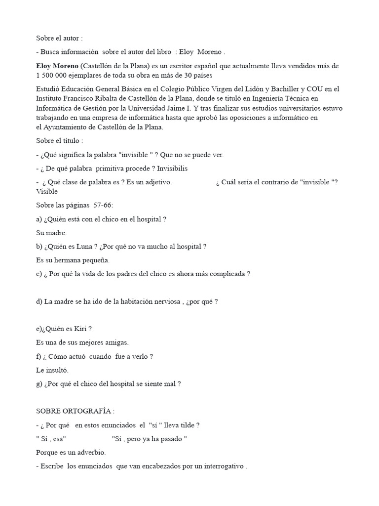 Ejercicio Libro Invisible | PDF