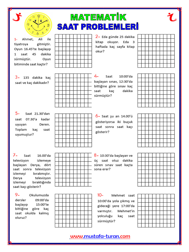 Saat Problemleri 20 | PDF