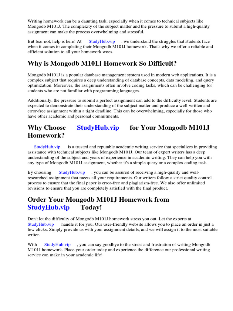 Mongodb m101j Homework Answers | PDF | Mongo Db | Computing Mongodb m101j Homework Answers | PDF | Mongo Db | Computing