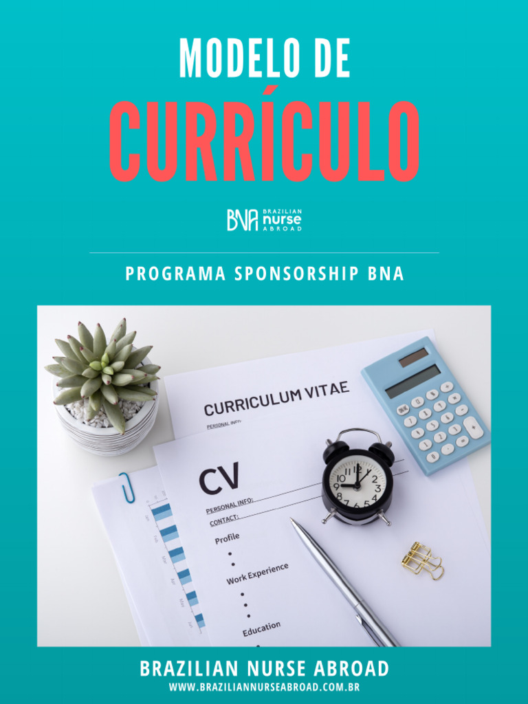 Modelo de Curriculum Americano Brazilian Nurse Abroad | PDF
