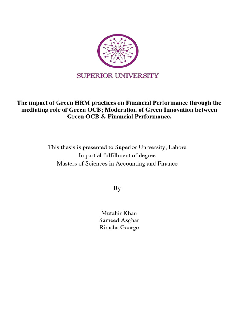 Final Thesis (Submitted) | PDF | Innovation | Human Resource Management